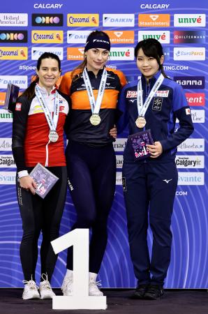 女子500メートルで稲川が3位｜北日本新聞webunプラス