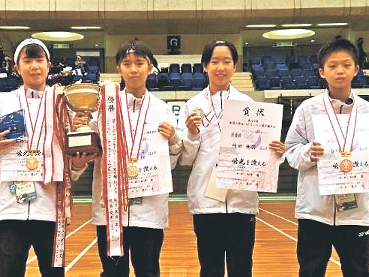 柴田・土師組（JBCふちゅう）が優勝 全国小学生バドミントン、県勢表彰台ラッシュ｜北日本新聞webunプラス