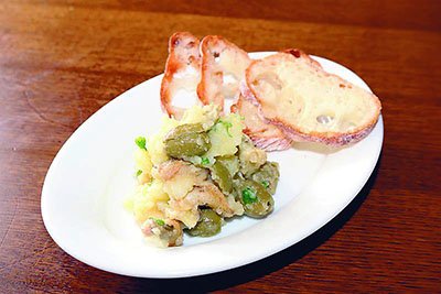 小バイ貝とオリーブのポテトサラダ｜北日本新聞webunプラス