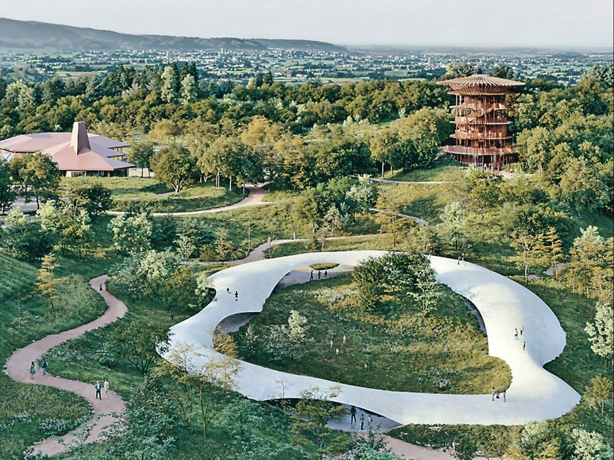 南砺の「プレイアースパーク」自然体感、多彩な施設 ゴールドウインが概要、40ヘクタールに宿泊・大型遊具｜北日本新聞webunプラス