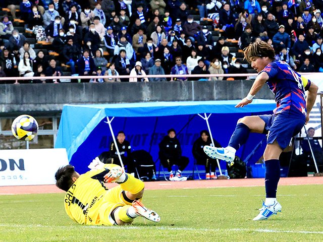 カターレ、ホームで連勝3位浮上 昨季J1磐田に3－1｜北日本新聞webunプラス