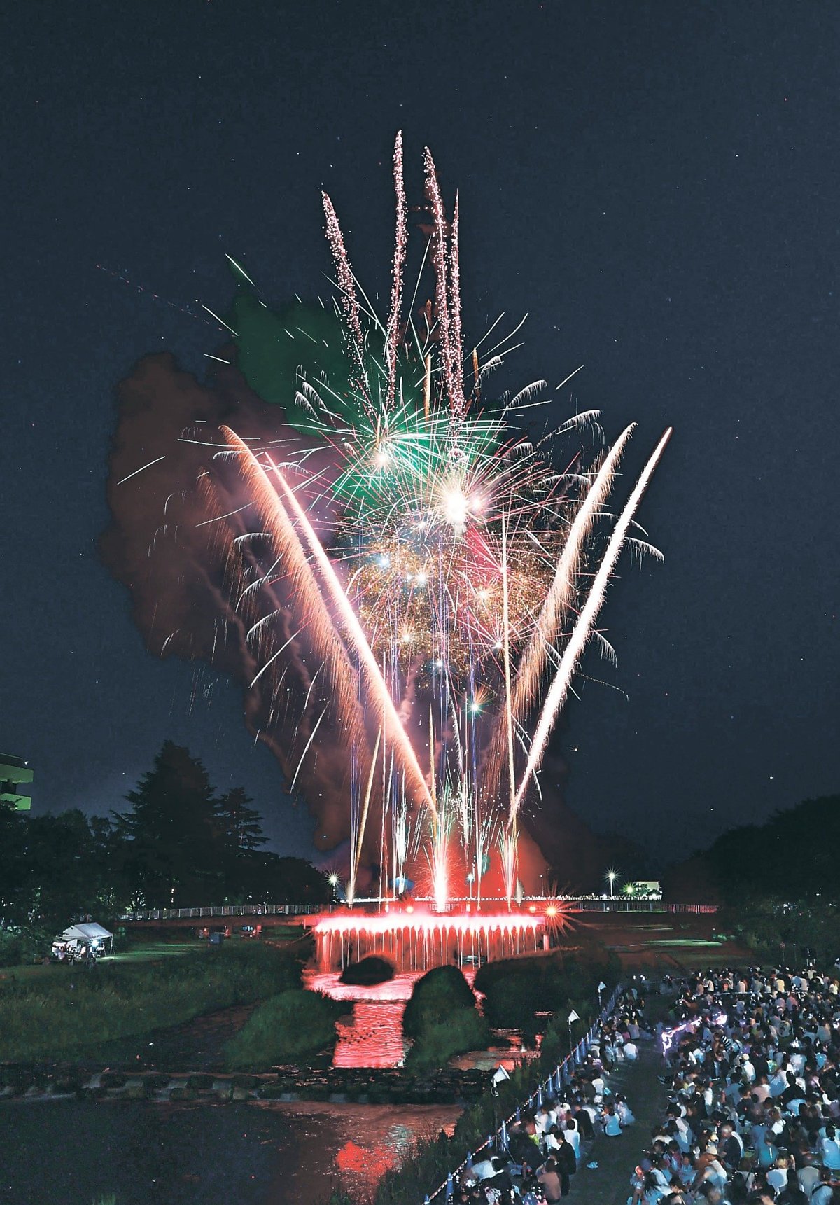 70回目の節目を祝う豪華1000発 福光・なんとめでた花火｜北日本新聞webunプラス