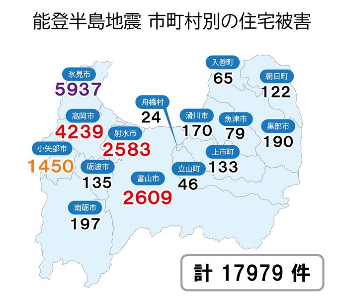富山県関係の被害情報まとめ（4月23日午前10時現在）｜北日本新聞webunプラス