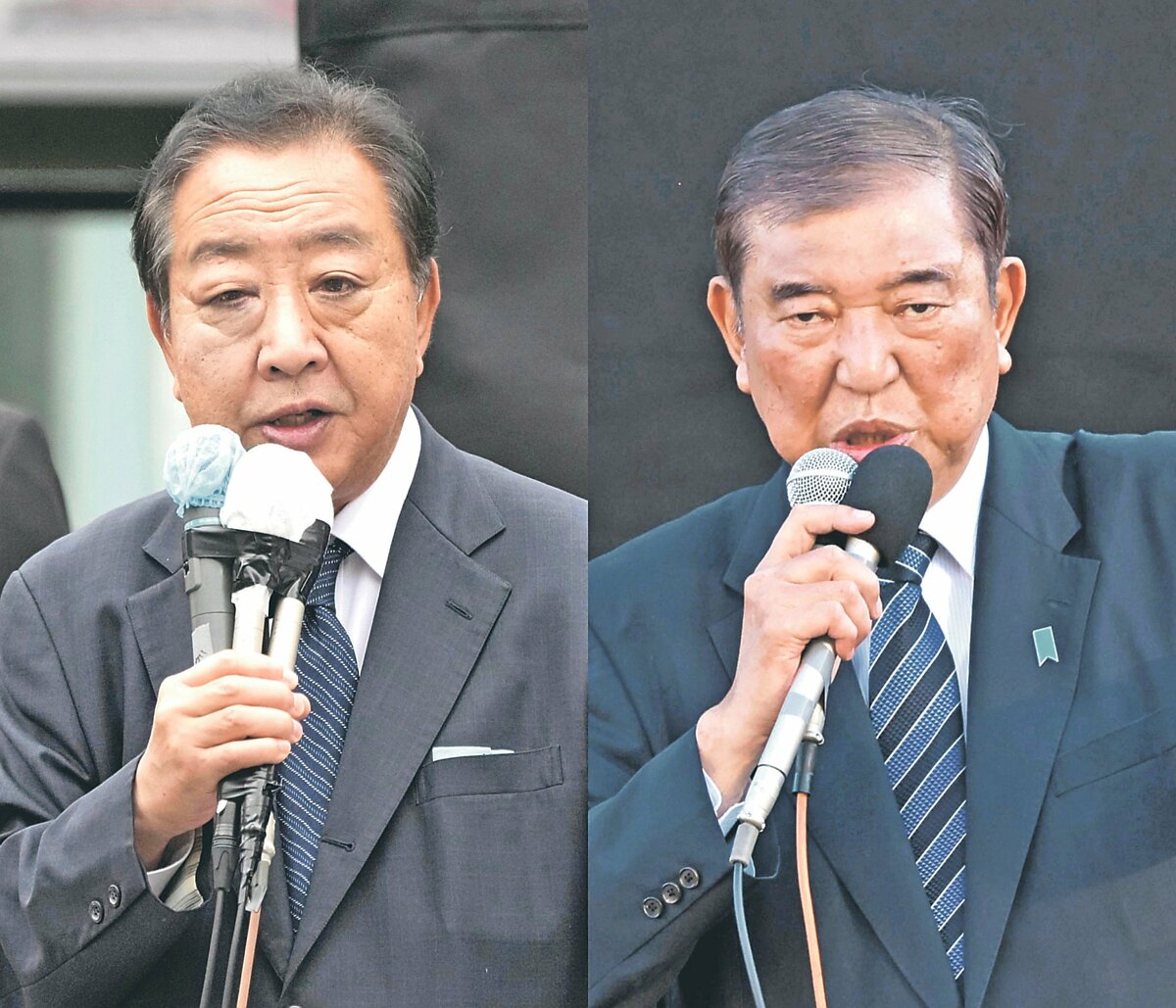 与野党、衆院選接戦区で攻防 石破首相「無責任に任せられず」、野田氏「裏の政治に終止符を」｜北日本新聞webunプラス