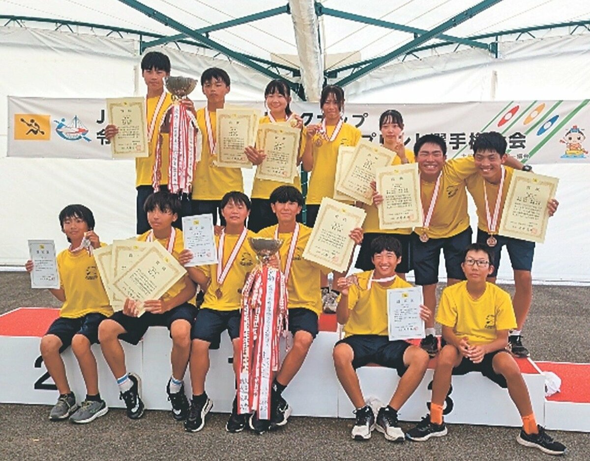 上市町クラブ、3種目V 全中カヌー、表彰台ラッシュ｜北日本新聞webunプラス