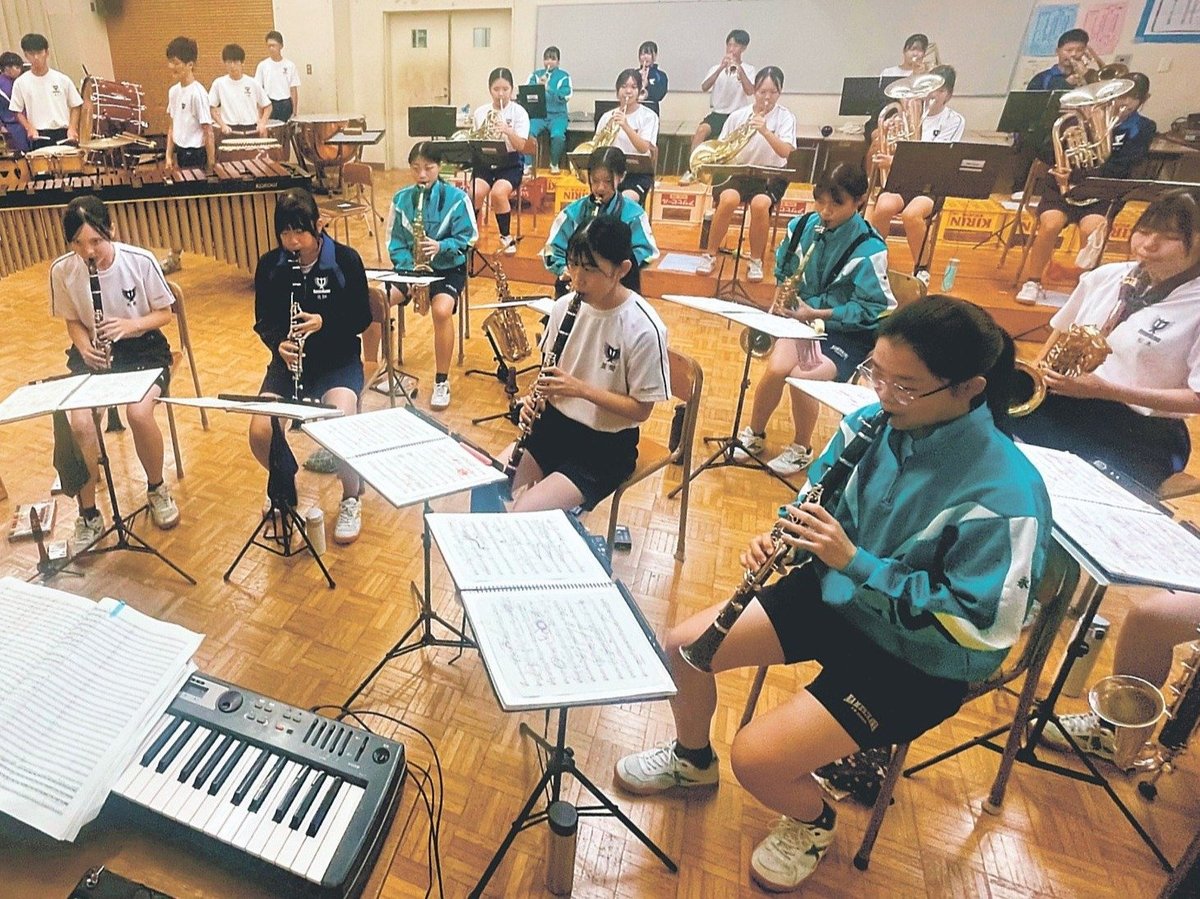 大舞台「全力で楽しむ」 滑川中吹奏楽部、12日の東日本大会初出場へ練習｜北日本新聞webunプラス