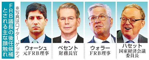 FRB議長候補「3、4人」 トランプ氏、パウエル氏をけん制｜北日本新聞webunプラス