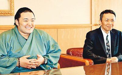 「小柳と対戦したい」 朝乃山本社で抱負｜北日本新聞webunプラス
