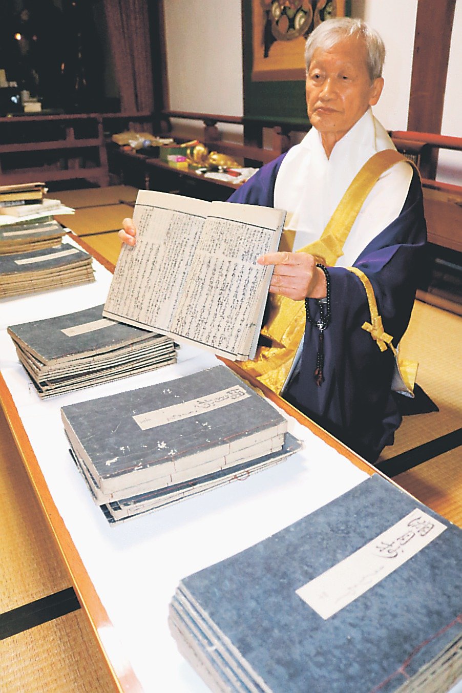 源氏物語の注釈本発見 射水・大楽寺に「湖月抄」全60巻｜北日本新聞webunプラス