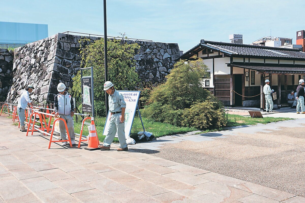 被災の富山城址公園、復旧完了 トイレ・広場全面利用可能、23日から記念イベント｜北日本新聞webunプラス