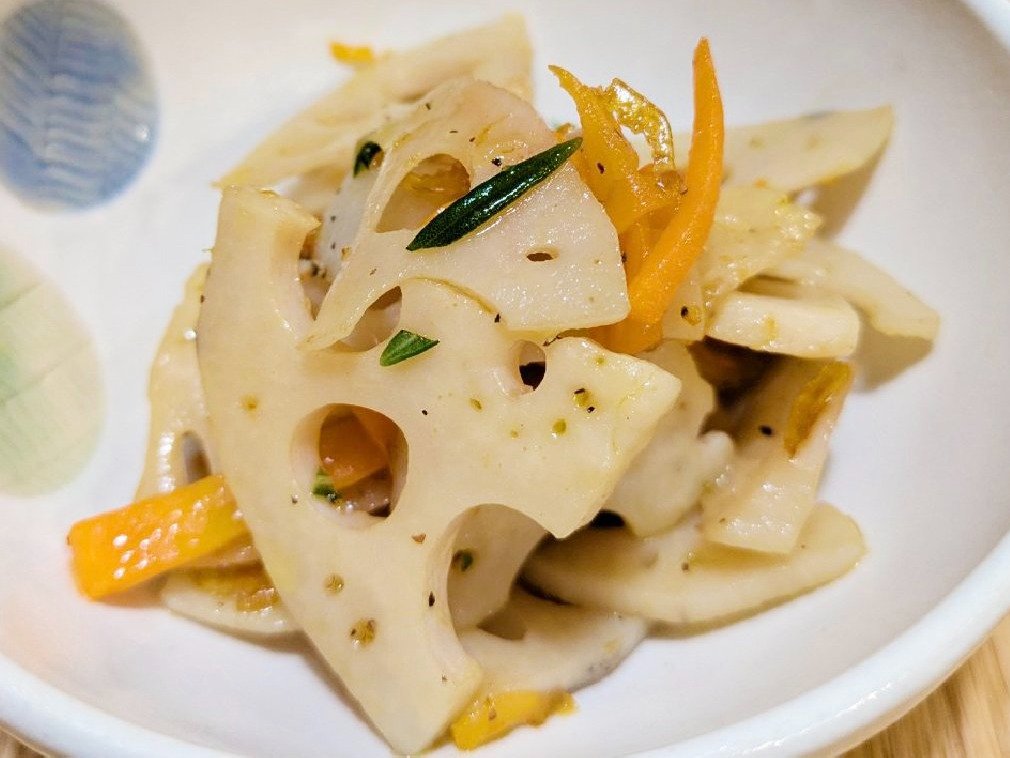 風邪予防にも！ レンコンの洋風きんぴら【休日のレシピ(89)】 コノコト｜北日本新聞webunプラス