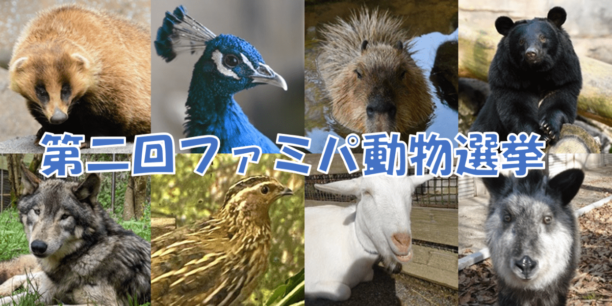 第二回ファミパ動物選挙｜北日本新聞webunプラス