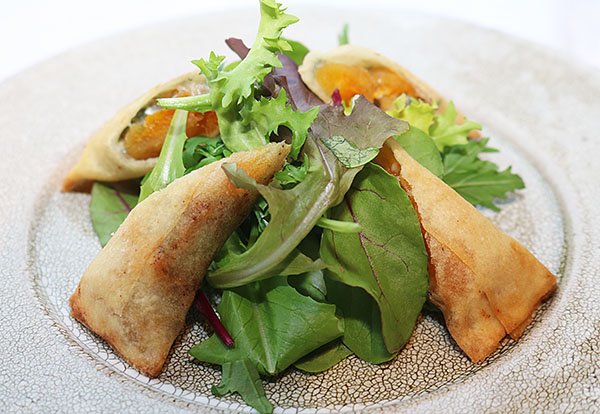 干し柿とゴルゴンゾーラの春巻き｜北日本新聞webunプラス