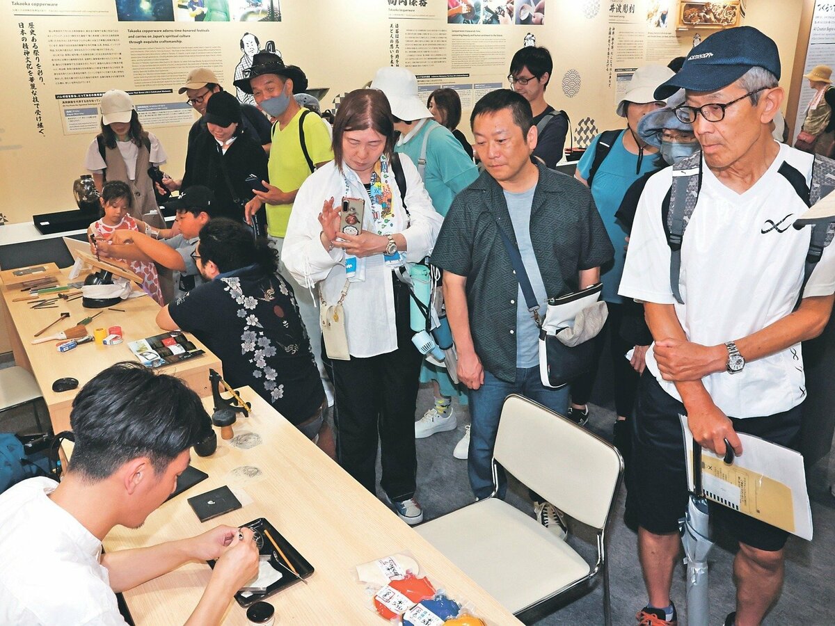 すし・工芸に来場者ズラリ 万博に県ブース、「富山に行ってみたい」｜北日本新聞webunプラス