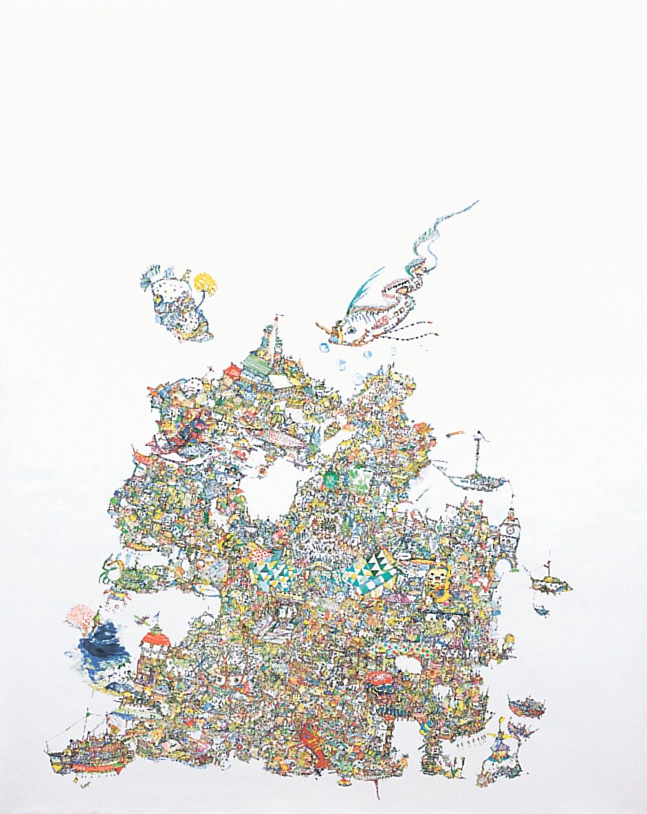 人気賞にYUIGAさん（高岡）の絵画「パラレルワールド・タボ」 越中アートフェスタ人気投票｜北日本新聞webunプラス