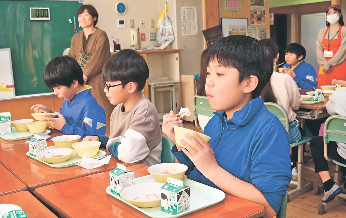有機米おいしいね 富山市の幼小中給食で提供、児童ら環境に優しい農業理解｜北日本新聞webunプラス