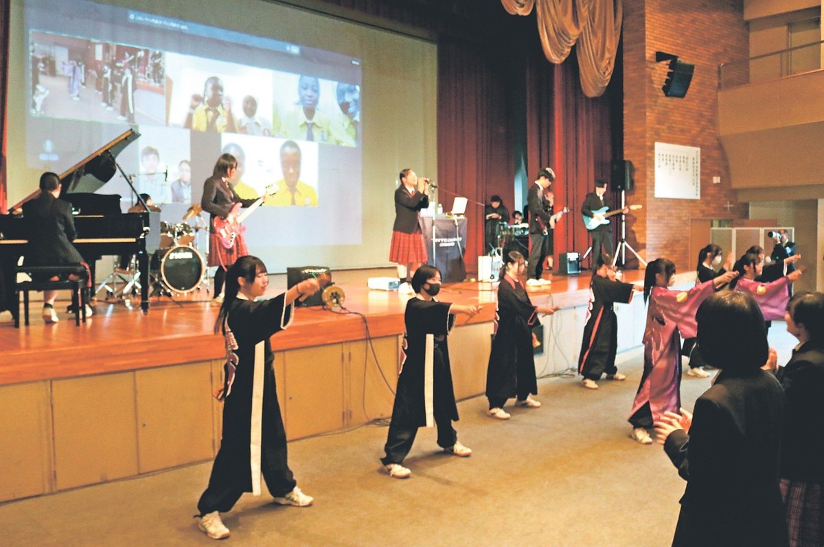 音楽通し国際交流 高岡龍谷高生画面越しに演奏｜北日本新聞webunプラス