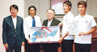 あす25日「魚津市の日」、選手ら大分戦PR カターレ｜北日本新聞webunプラス