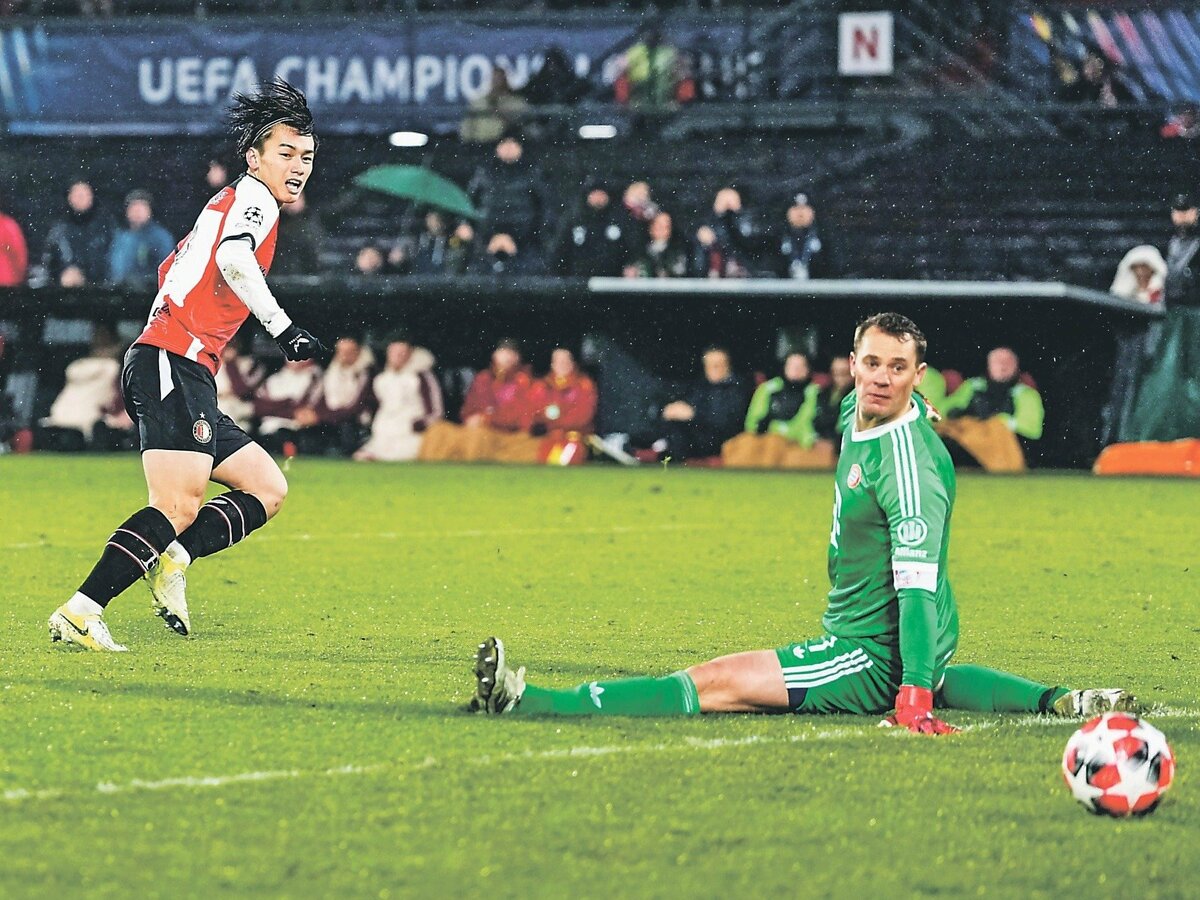 上田 途中出場でゴール 欧州CL｜北日本新聞webunプラス