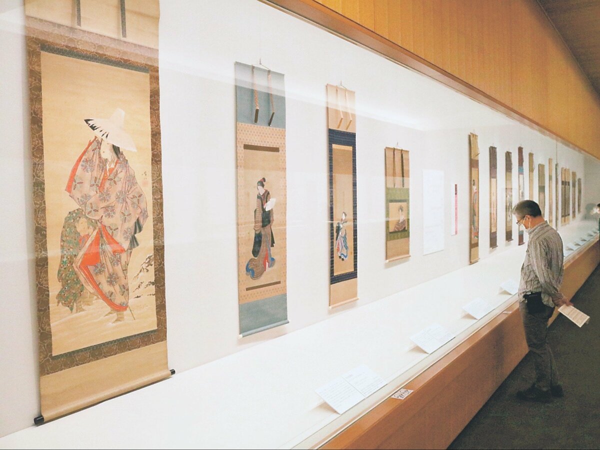 肉筆画、新たに50点 県水墨美術館、摘水軒コレクション後期展始まる｜北日本新聞webunプラス