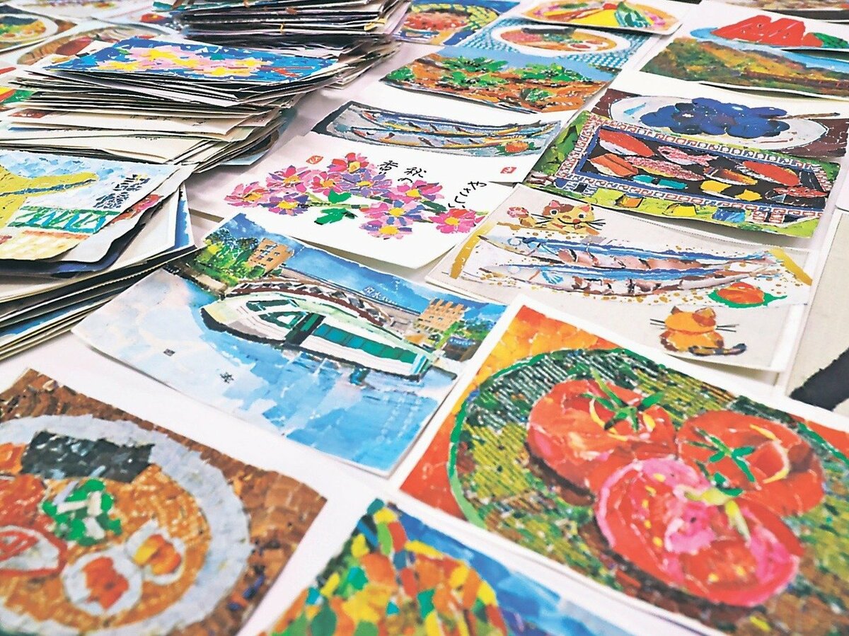 新聞ちぎり絵の応募300点超、3～94歳の幅広い世代 本紙企画開始1年｜北日本新聞webunプラス