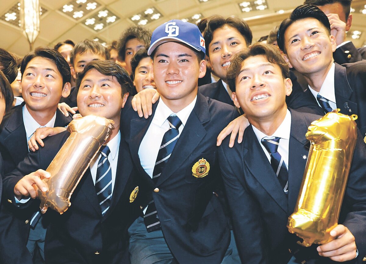 注目左腕の金丸は中日1位 プロ野球ドラフト会議、4球団競合｜北日本新聞webunプラス