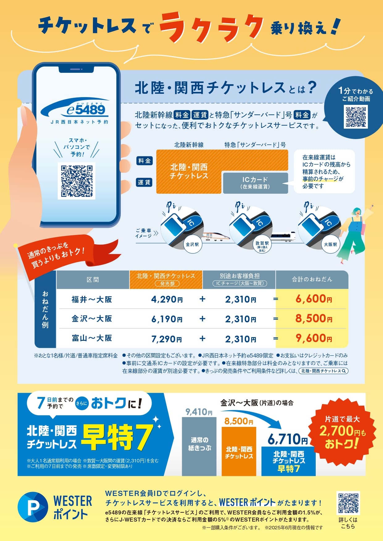 【早めの予約がおトク】「北陸・関西チケットレス」で、ラクラク乗り換え＆おトクに旅を楽しもう。｜北日本新聞webunプラス