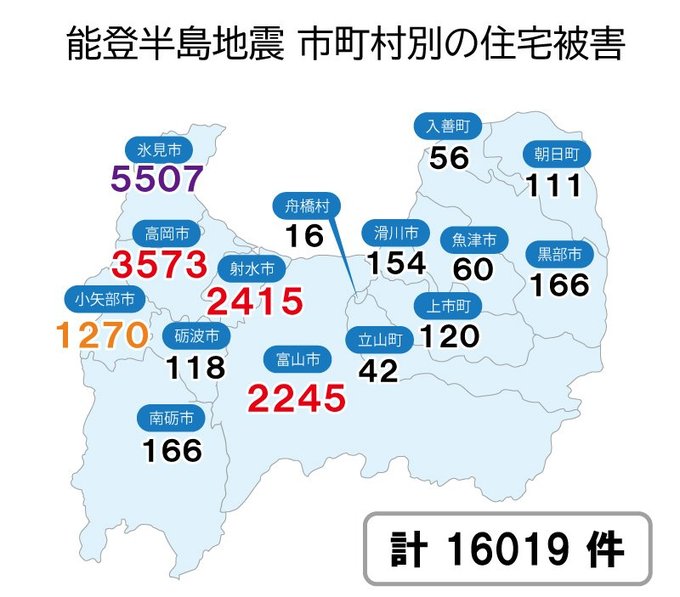 富山県関係の被害情報まとめ（3月27日午前10時現在）｜北日本新聞webunプラス