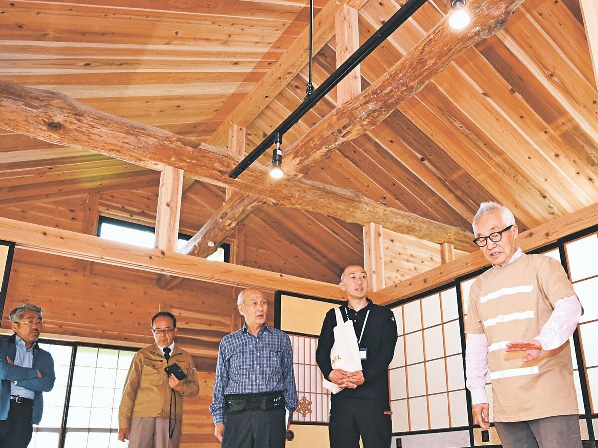 地元スギで被災家屋再建へ 氷見のプロジェクト、「板倉構法」用いた建物で見学会｜北日本新聞webunプラス