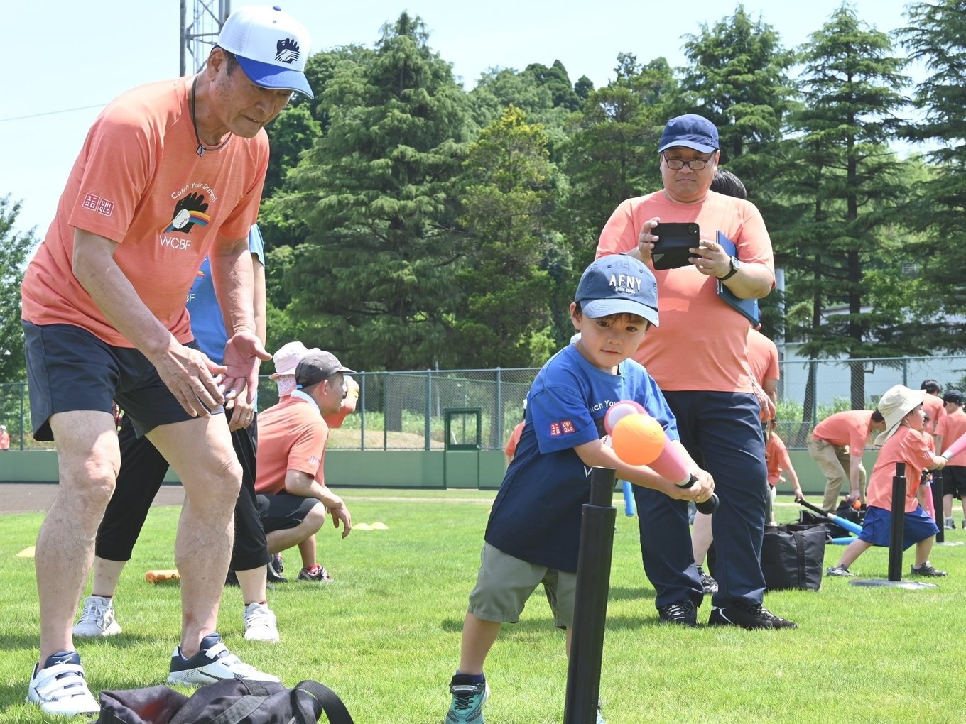 「ボール打つの楽しい」 氷見で親子野球体験教室、元巨人・中畑さん指導｜北日本新聞webunプラス