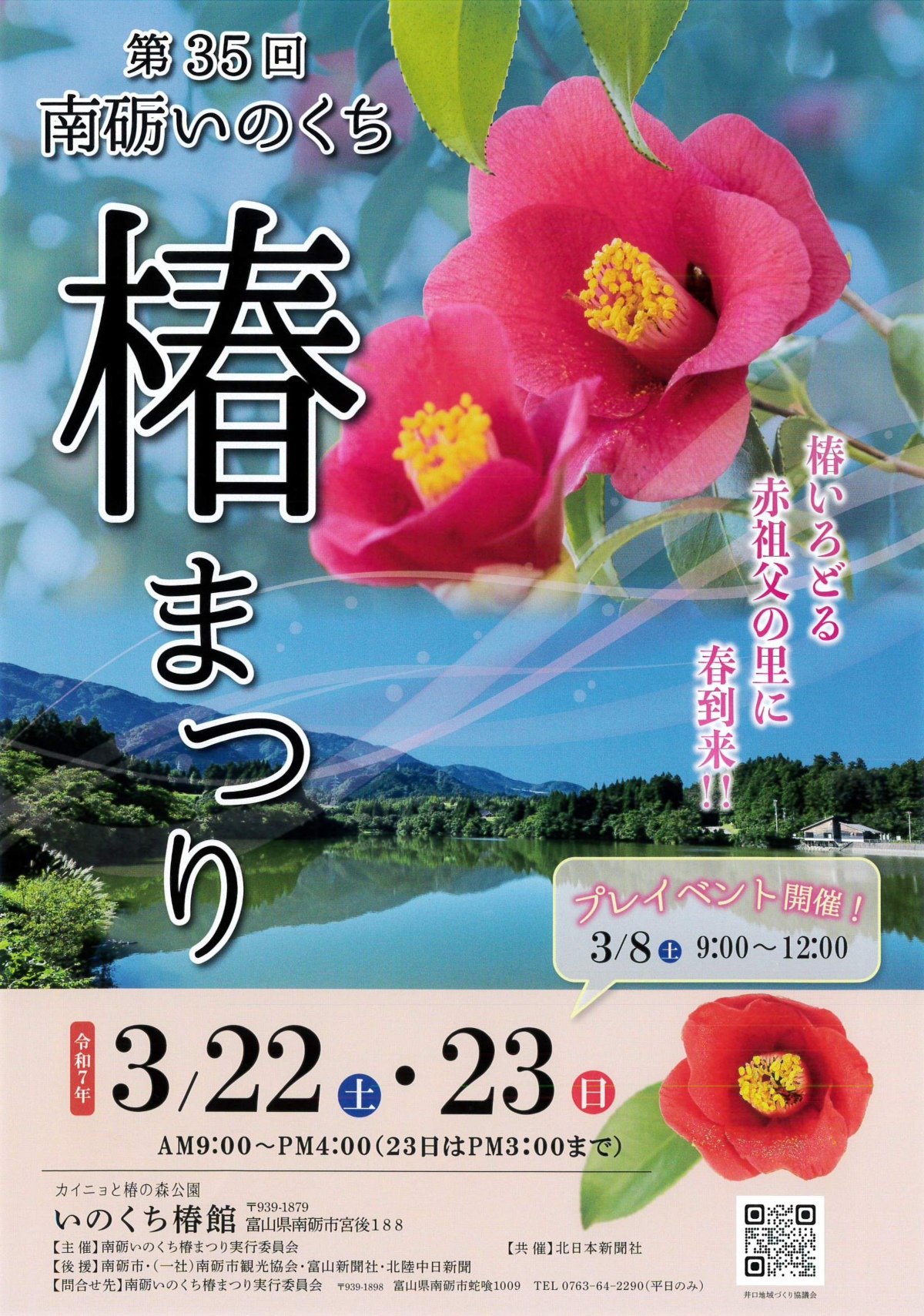 第35回南砺いのくち椿まつり｜北日本新聞webunプラス