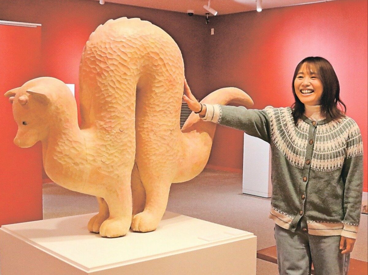 ＜View＞彫刻家・与島雪展「アートボックス」シリーズ（上市町の西田美術館）日常の「かわいい」を形に 触れて感じる木の生命｜北日本新聞webunプラス