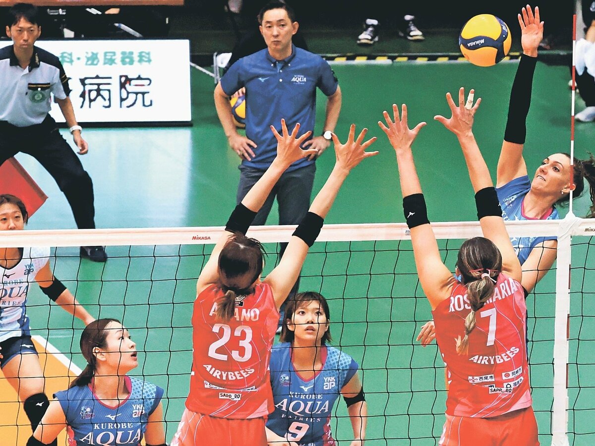 アクア、強打に屈す バレーSVリーグ女子｜北日本新聞webunプラス