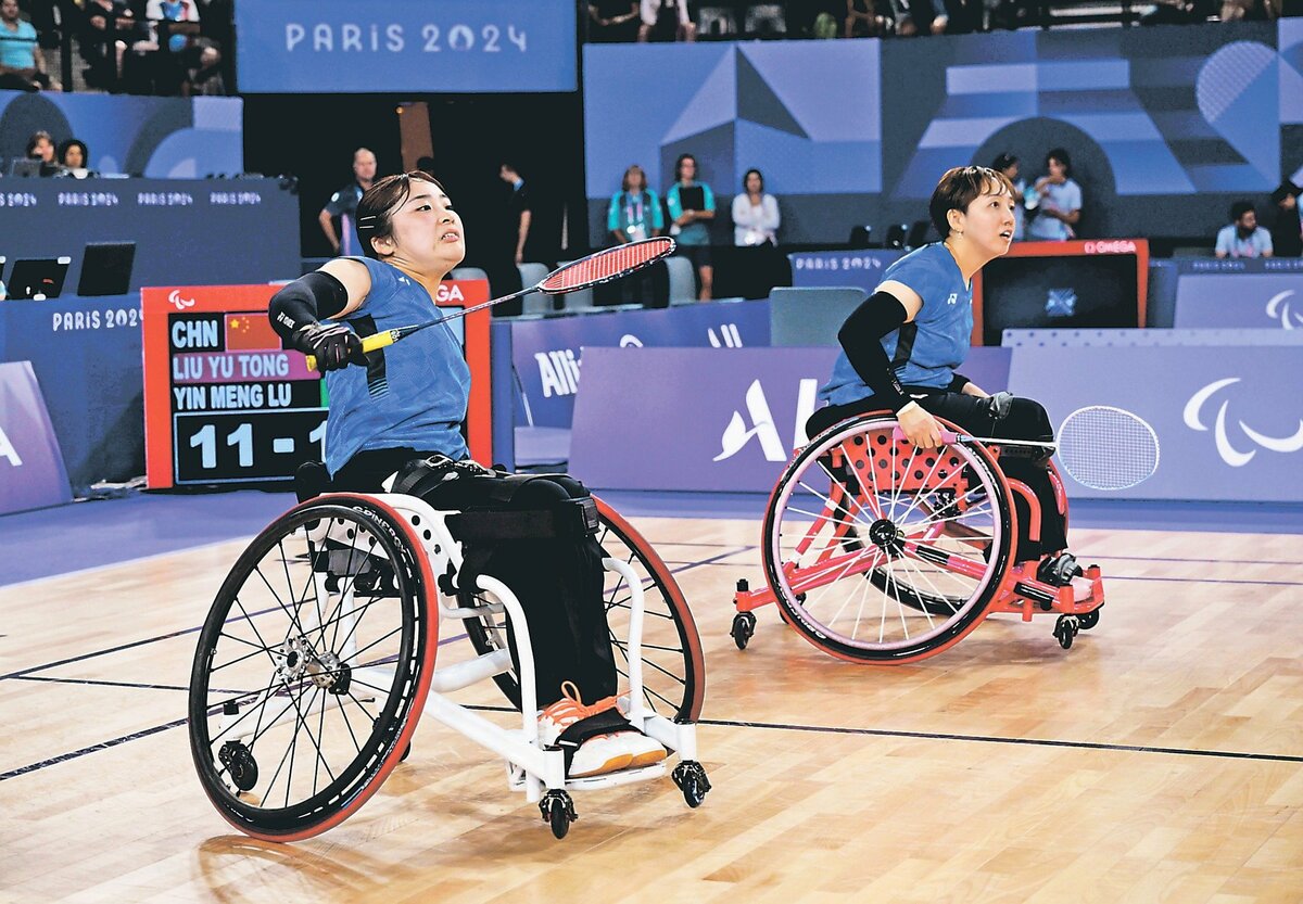 【パリ・パラ】里見・山崎組が集大成の銀、すれ違い乗り越え結束 バドミントン女子複｜北日本新聞webunプラス