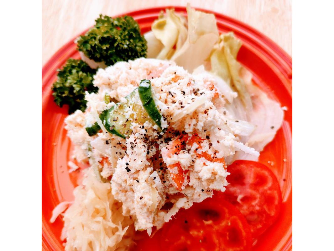 食物繊維でおなかスッキリ！ポテサラ風おからサラダ【休日のレシピ（23）】 コノコト｜北日本新聞webunプラス