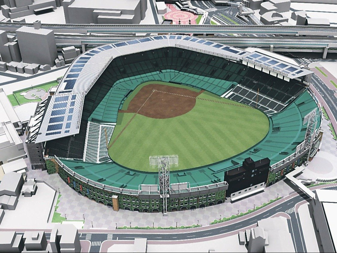 銀傘拡張28年3月完成 甲子園アルプススタンドの7割カバー、熱中症防止へ｜北日本新聞webunプラス