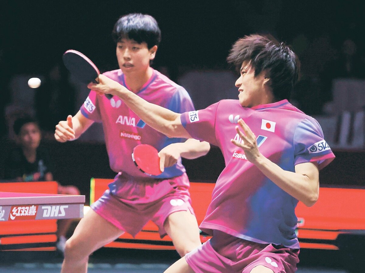篠塚・戸上組 悲願の金 世界卓球、男子ダブルス日本勢64年ぶり｜北日本新聞webunプラス