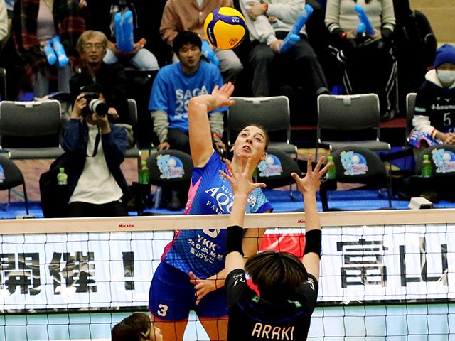 アクア完敗、久光に0－3 勝負どころでミス、11位変わらず ｜北日本新聞webunプラス