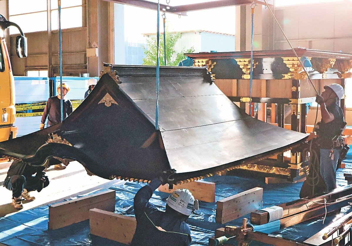 下大久保の曳山搬出 富山市合併20周年、5日に展示｜北日本新聞webunプラス