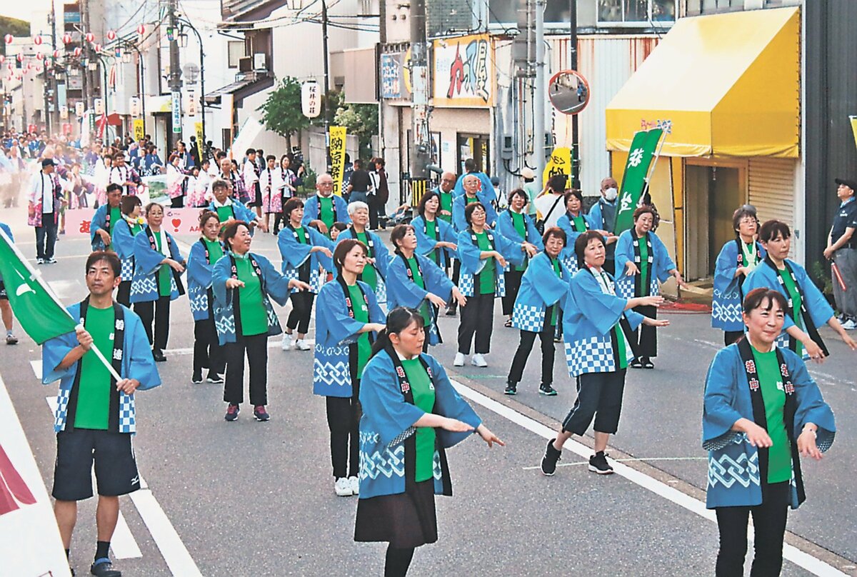 黒部踊り450人街流し 市内の18団体が息合わせ｜北日本新聞webunプラス