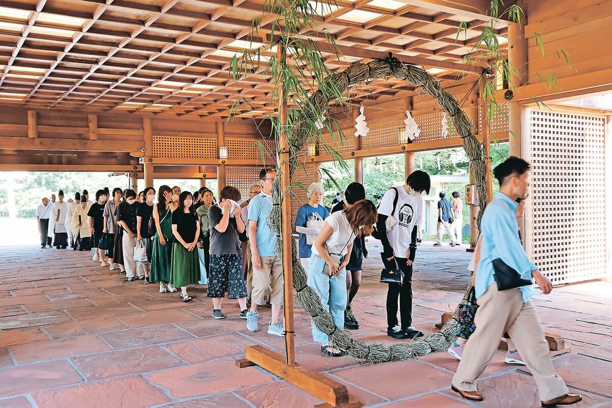 向こう半年、健やかに 富山・県護国神社で夏越の大祓｜北日本新聞webunプラス