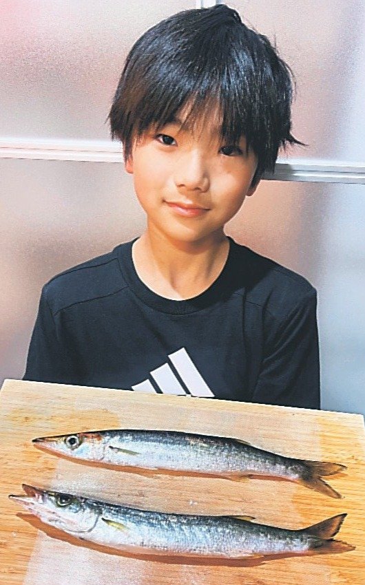 釣果はいけんカマス体長35センチ 中嶋海翔（かいと）さん（11）射水市一条｜北日本新聞webunプラス