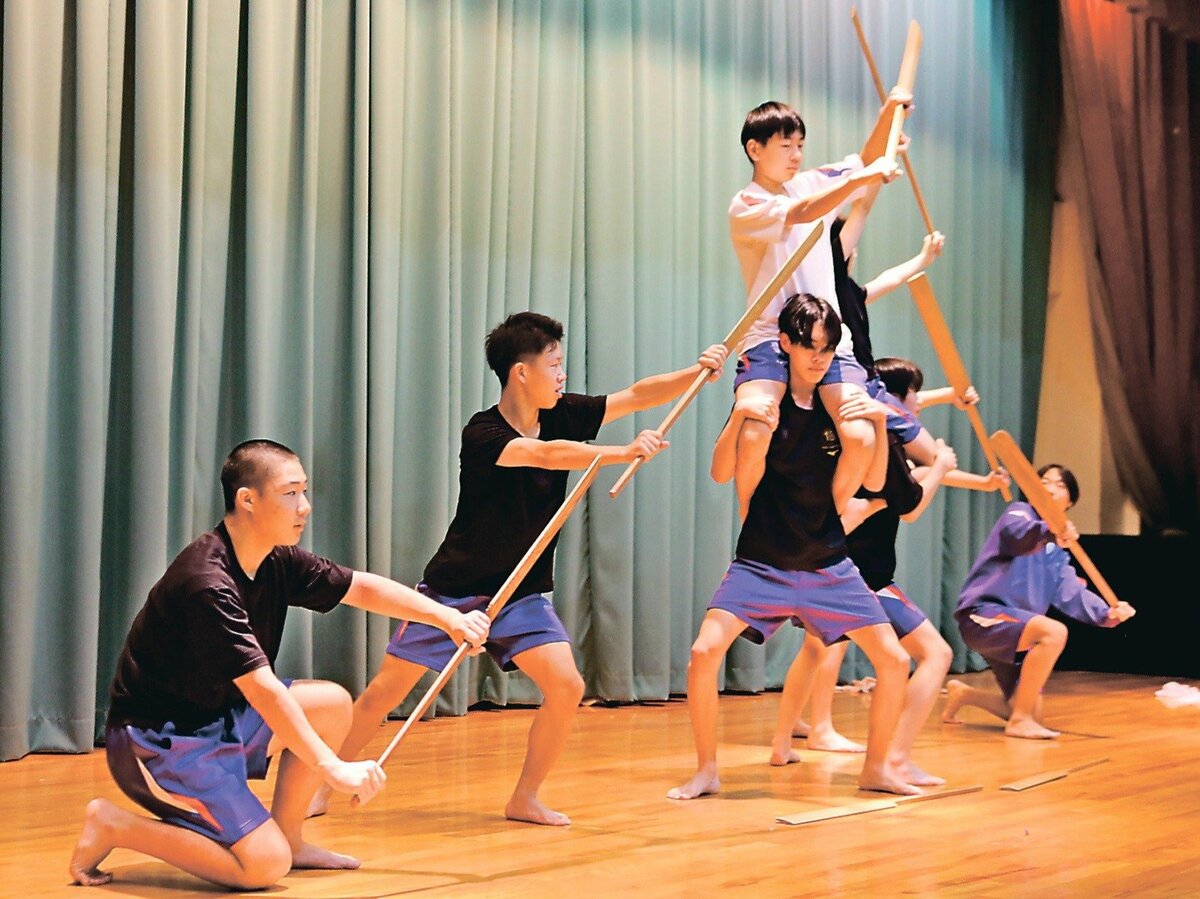 ＜未来へつなGO！＞伏木中学校伝統芸能部（高岡市）「帆柱起し祝唄」伝承｜北日本新聞webunプラス
